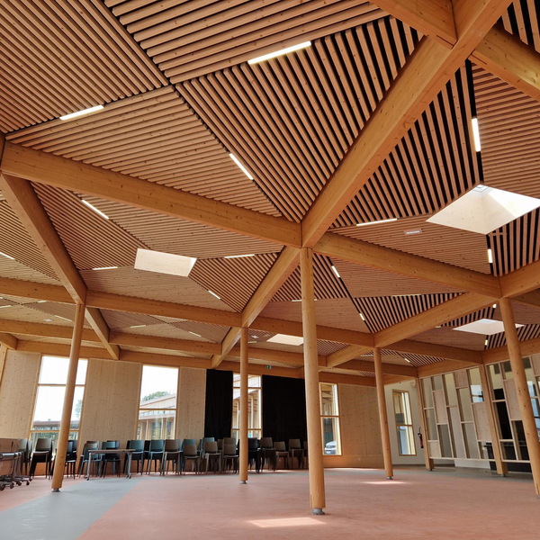 WOOD CEILING & WALL CLADDING LUMINAIRES | Building systems | Curated ...