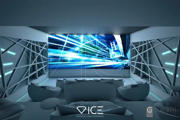 ICE cinema (Immersive Cinema Experience) | Interior finishing | Curated ...