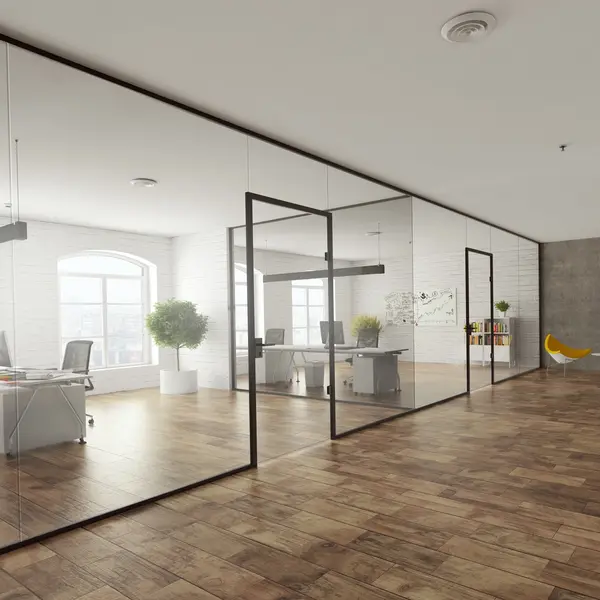 GLASS PARTITION WALL SYSTEM FRAMETEC SEL | Interior finishing | Curated ...